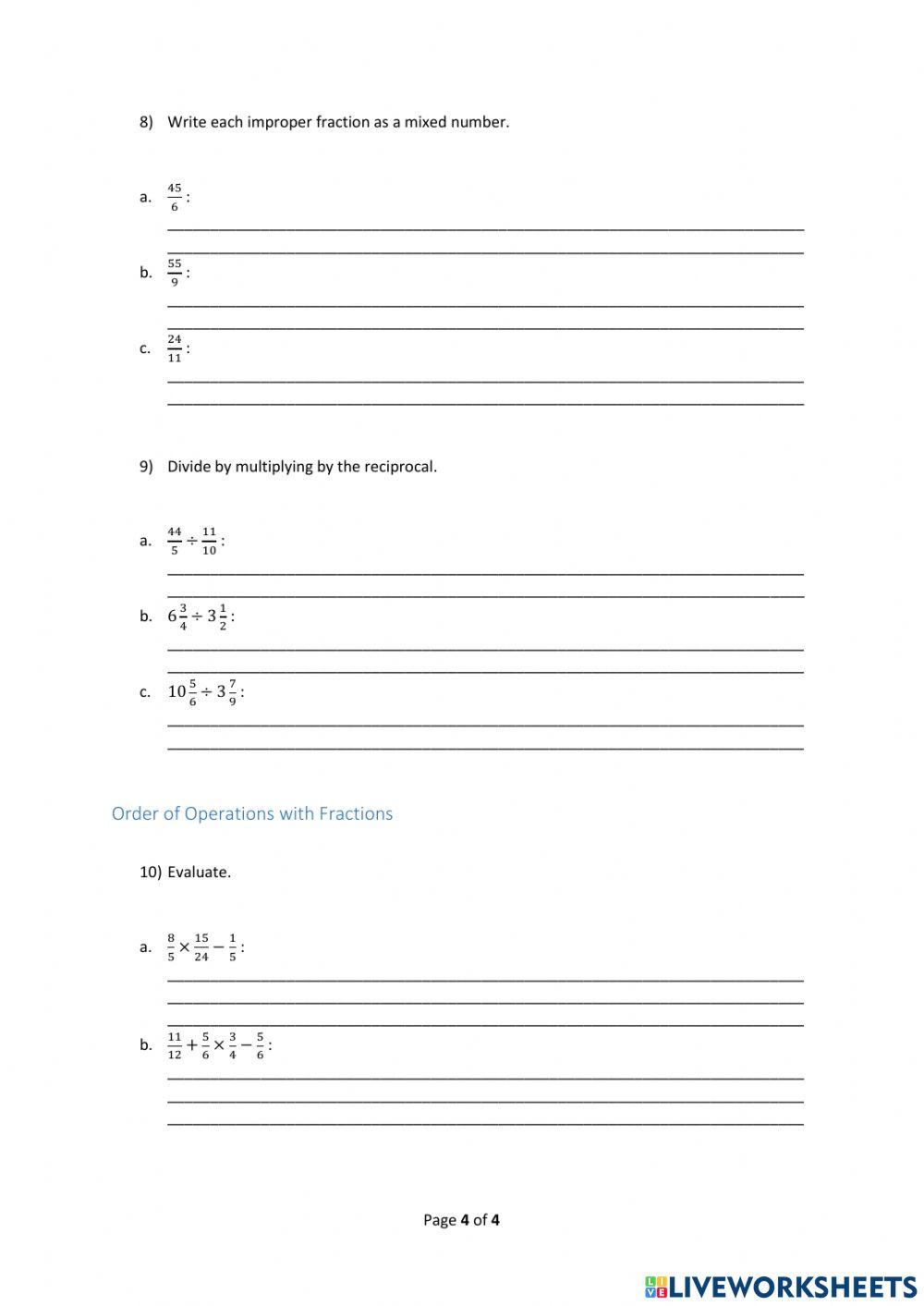 Grade 8 Term 1 - Booklet worksheet | Live Worksheets