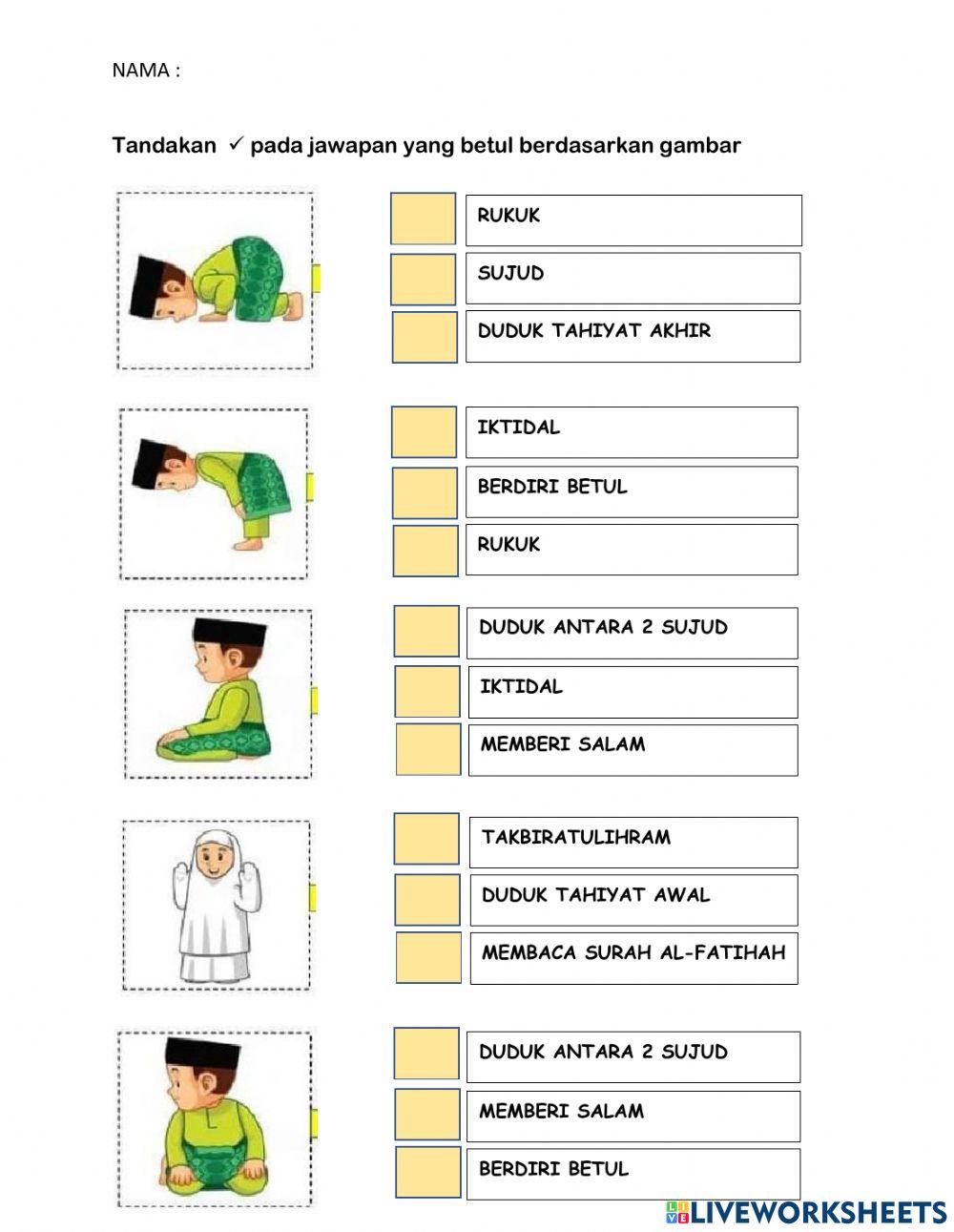 solat 5036614 | azizizainol | Live Worksheets