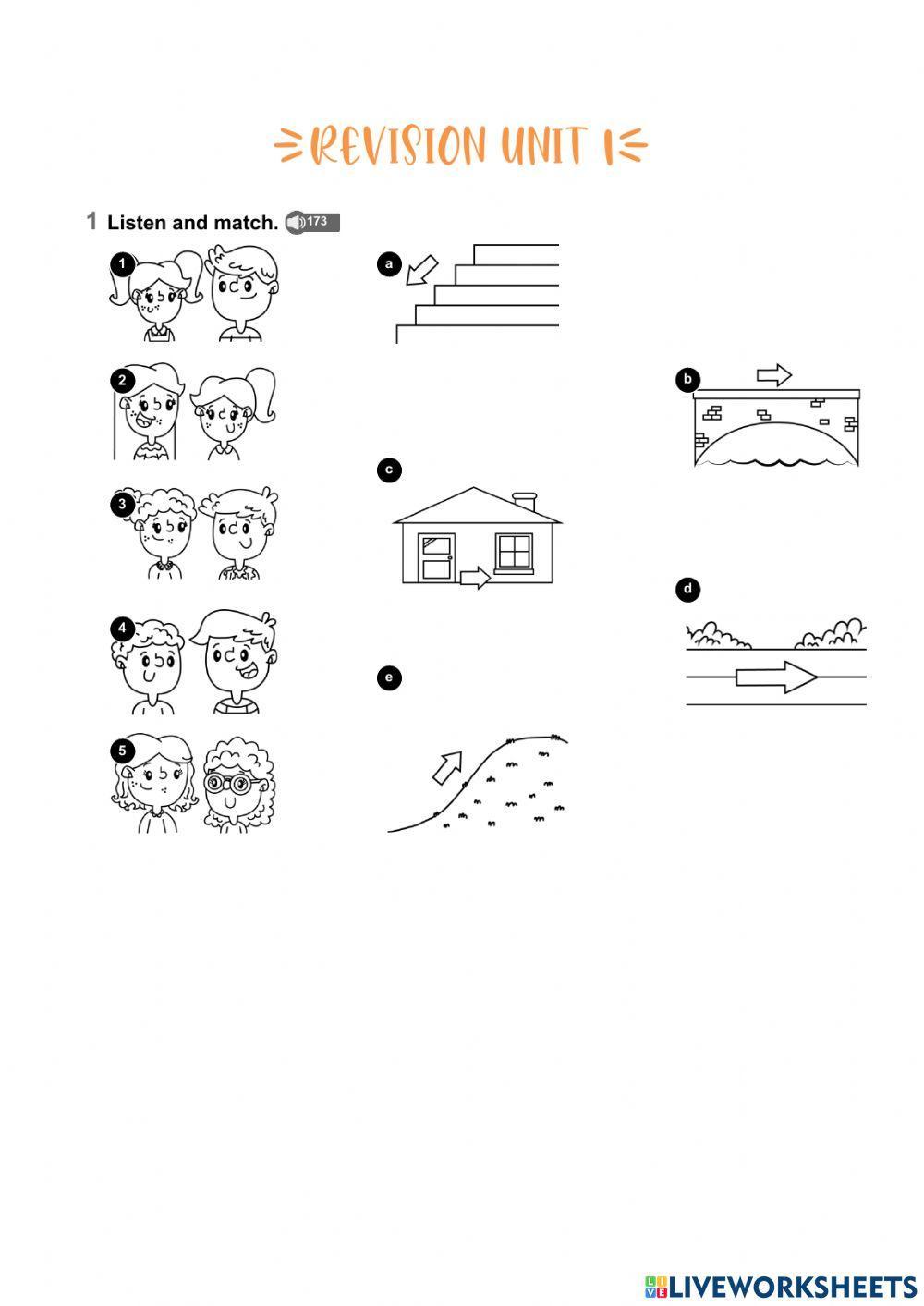 Revison unit 1 part 2 worksheet | Live Worksheets