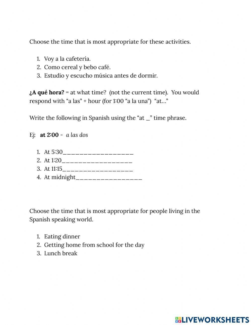 1042609 Que Hora Es Wendi Lincoln LiveWorksheets 1042609-que-hora-es-wendi-lincoln-liveworksheets
