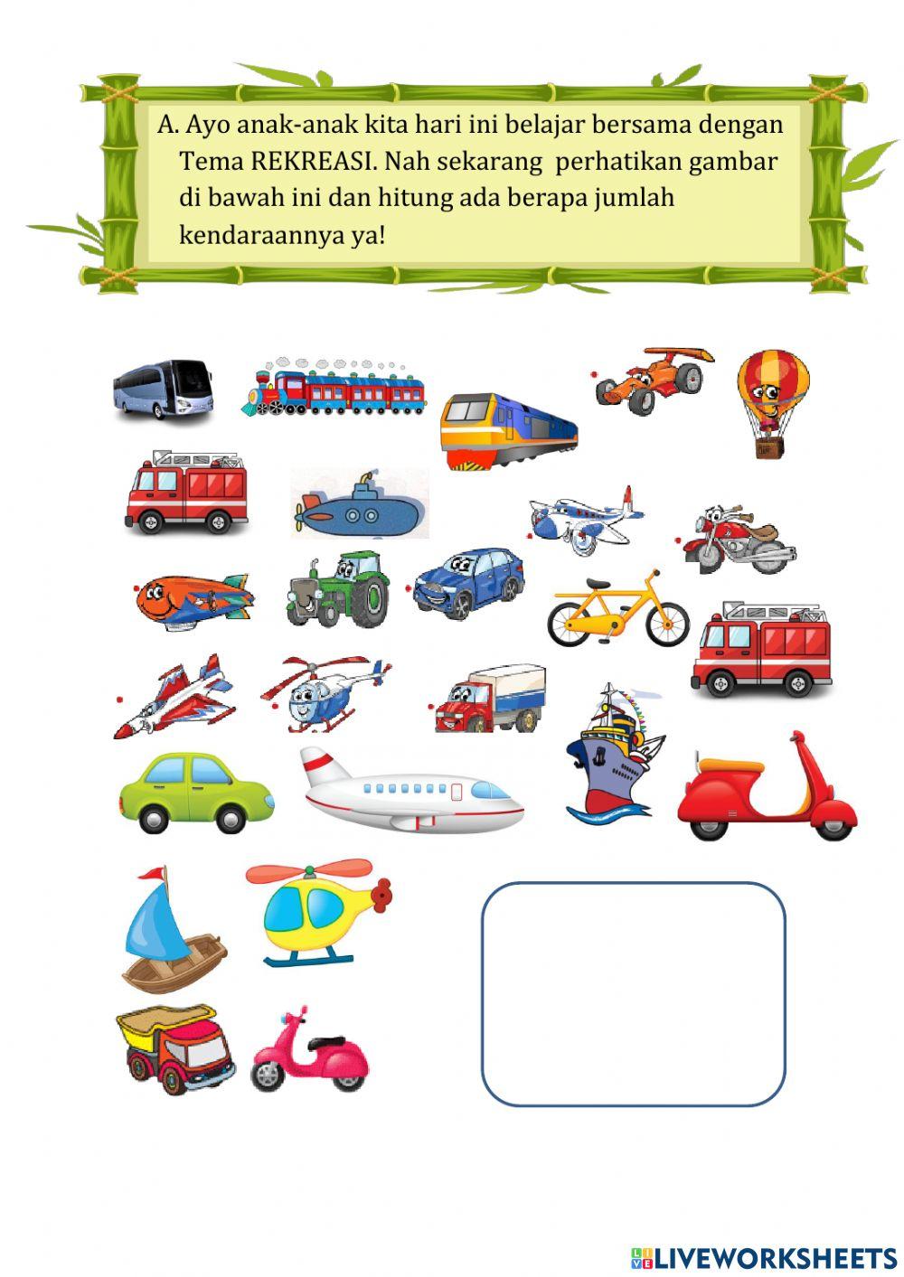 Tema rekreasi p… | Free Interactive Worksheets | 1043282