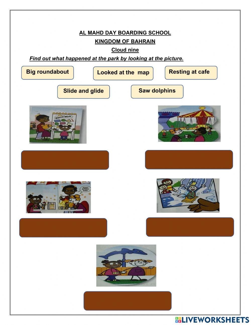 Cloud nine worksheet | Live Worksheets