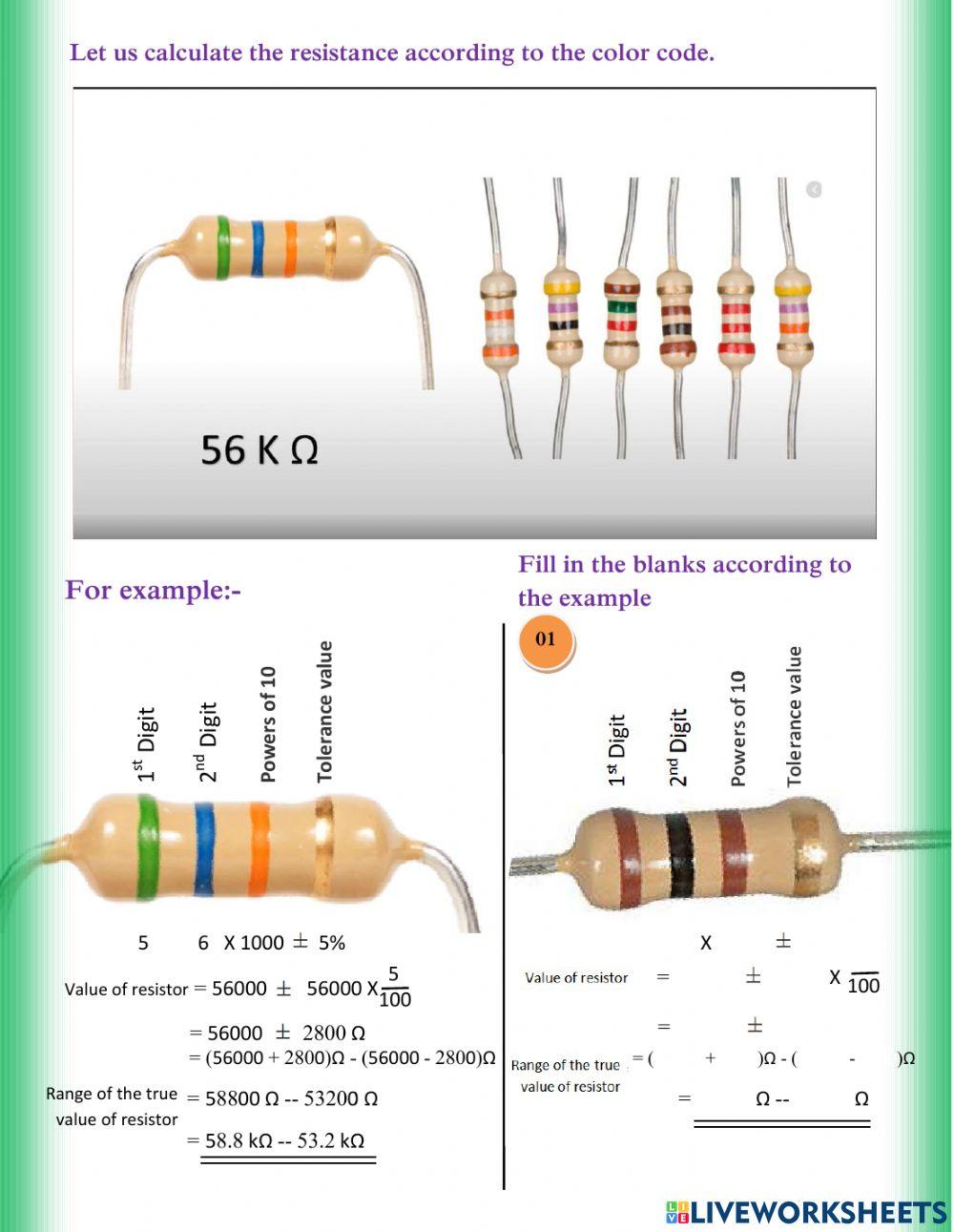 1044647 Resistor Colour Code H M Wijewardana