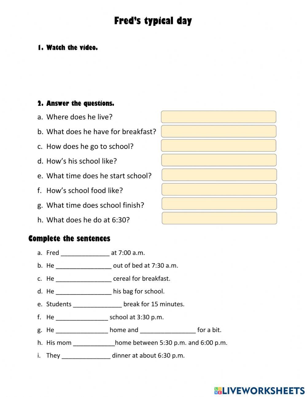 1044885 | Fred's typical day | Karin Crispin