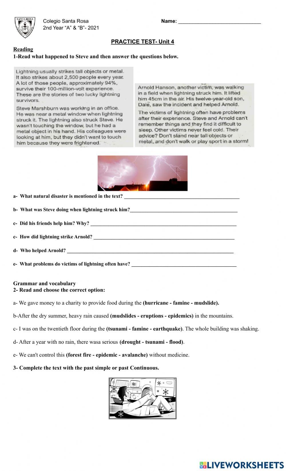 Practice Test 1 . Unit 4 966695 | carlaz | Live