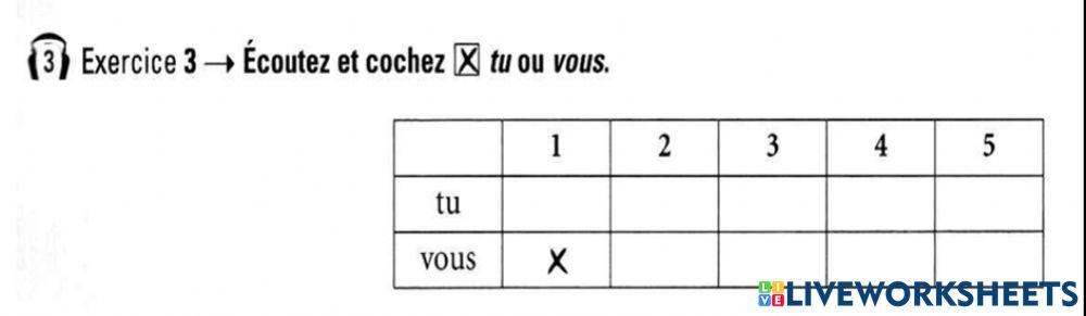 Tutoyer ou vouv… | Free Interactive Worksheets | 966915
