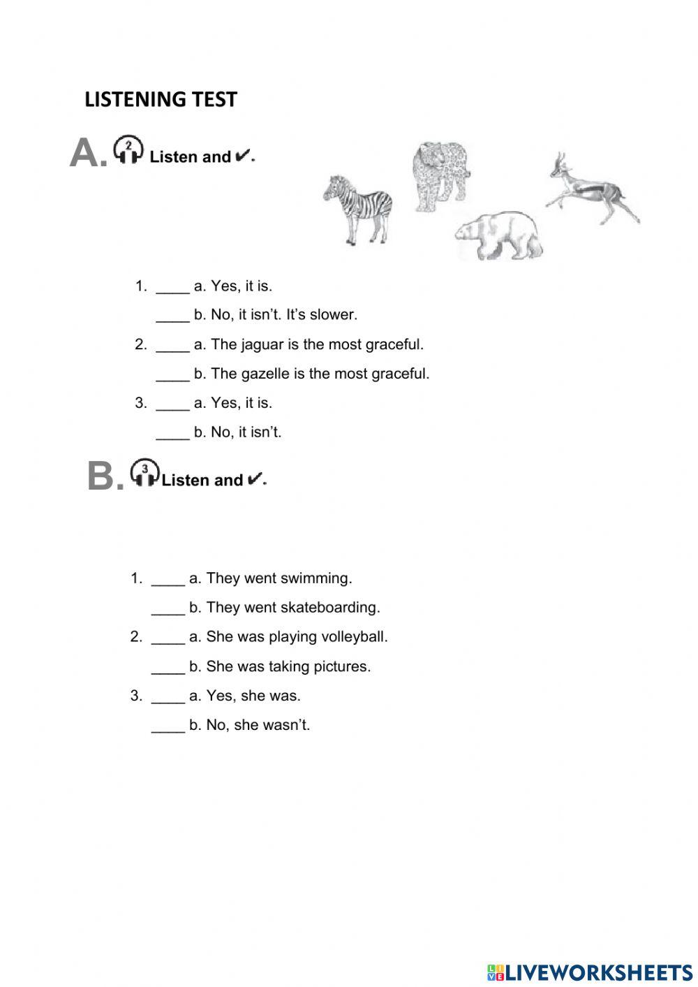 Blue 1 Final Test online exercise for | Live Worksheets
