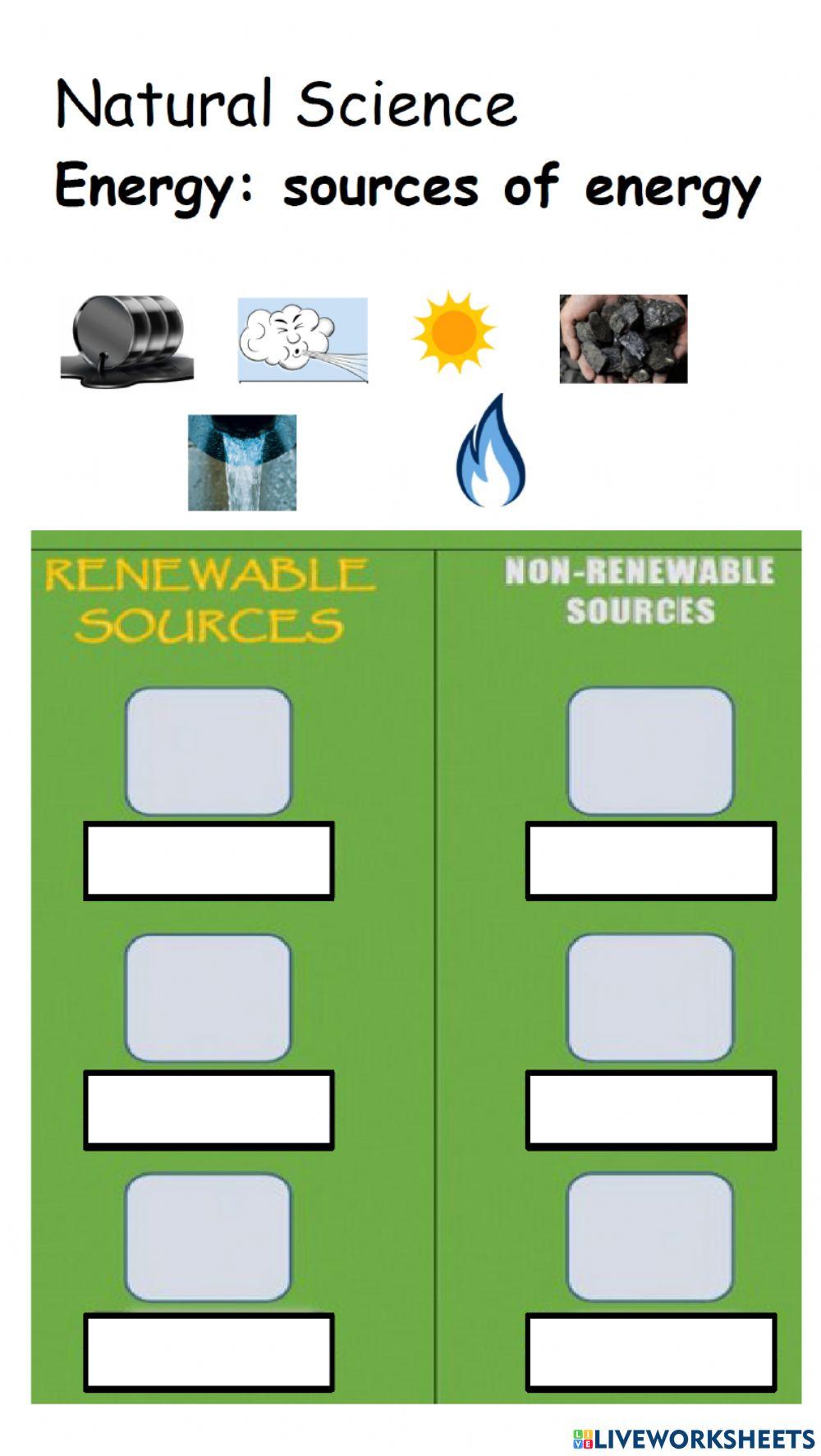Sources Of Energy Interactive Exercise Live Worksheets sources-of-energy-interactive-exercise-live-worksheets