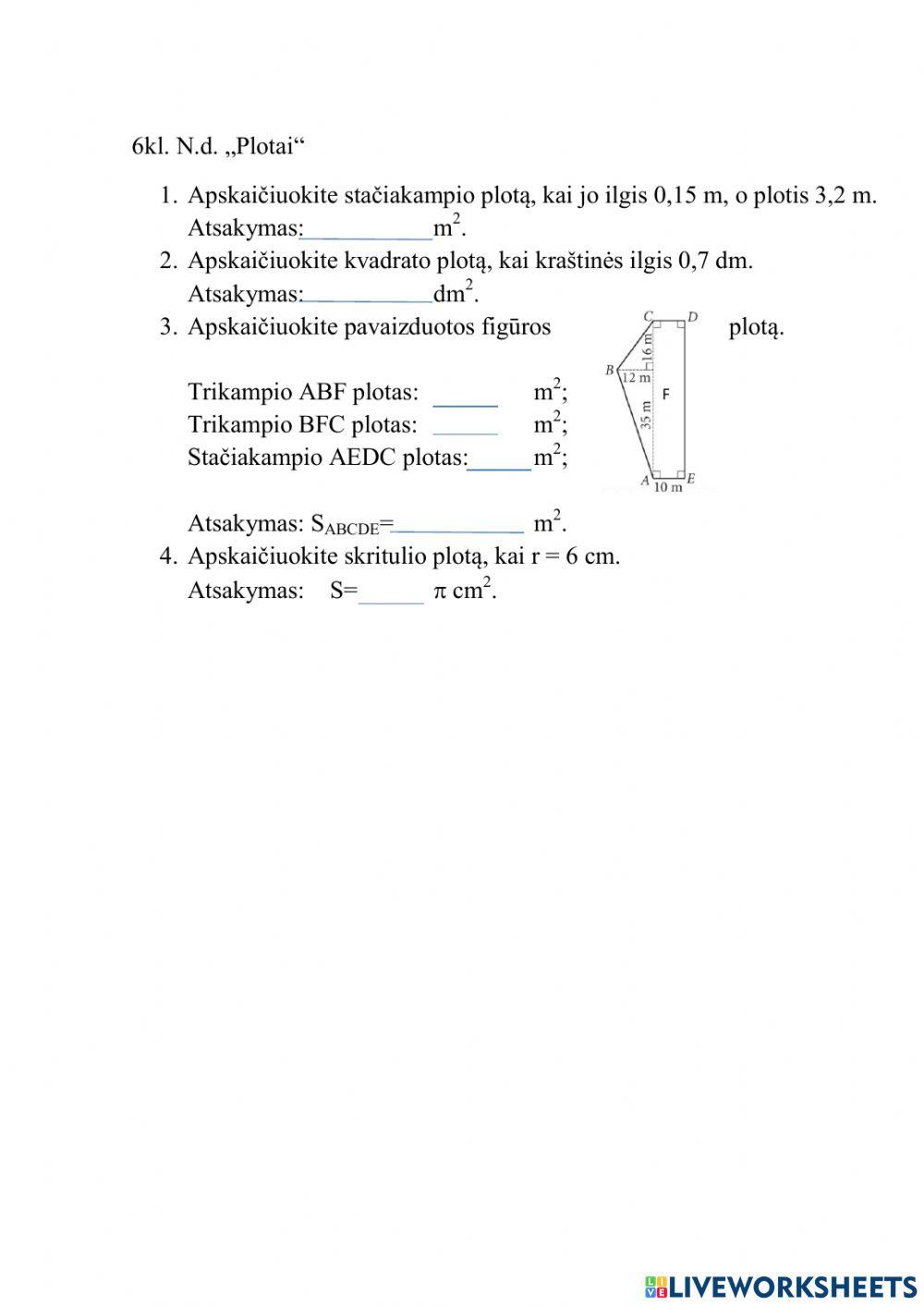 Plotai activity | Live Worksheets