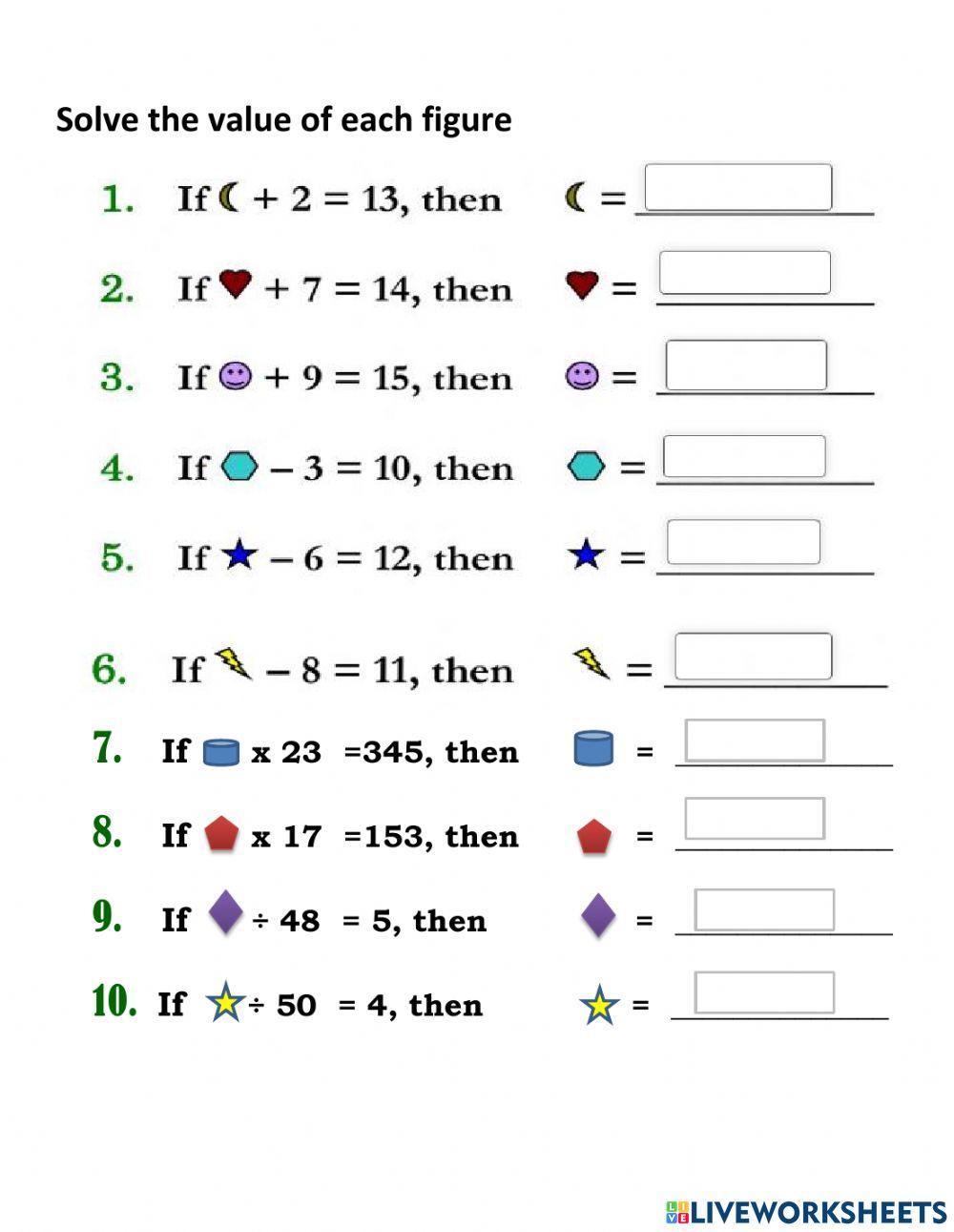 simple equation math