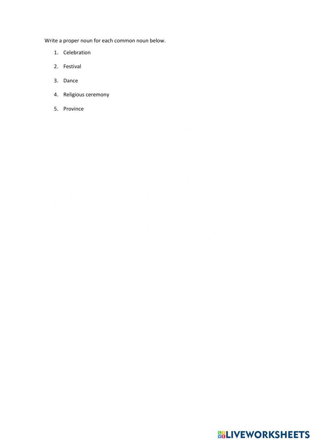 Tourism in Panama NOUNS worksheet | Live Worksheets