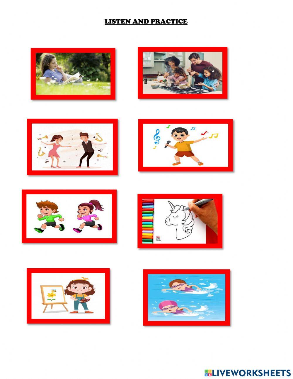 LISTEN AND PRACTICE- VERB + ING 6571824 | yosselin