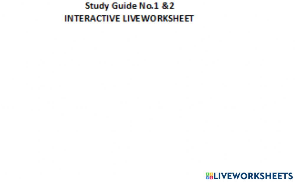 Study Guide Lessons 1 & 2 Ket V worksheet | Live Worksheets