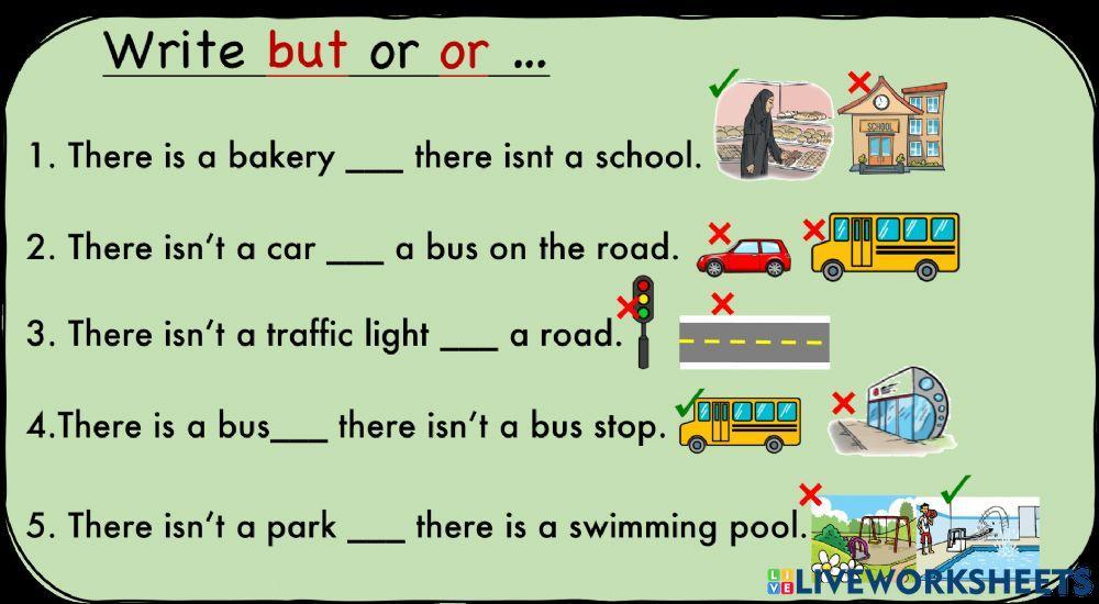 But and or worksheet | Live Worksheets