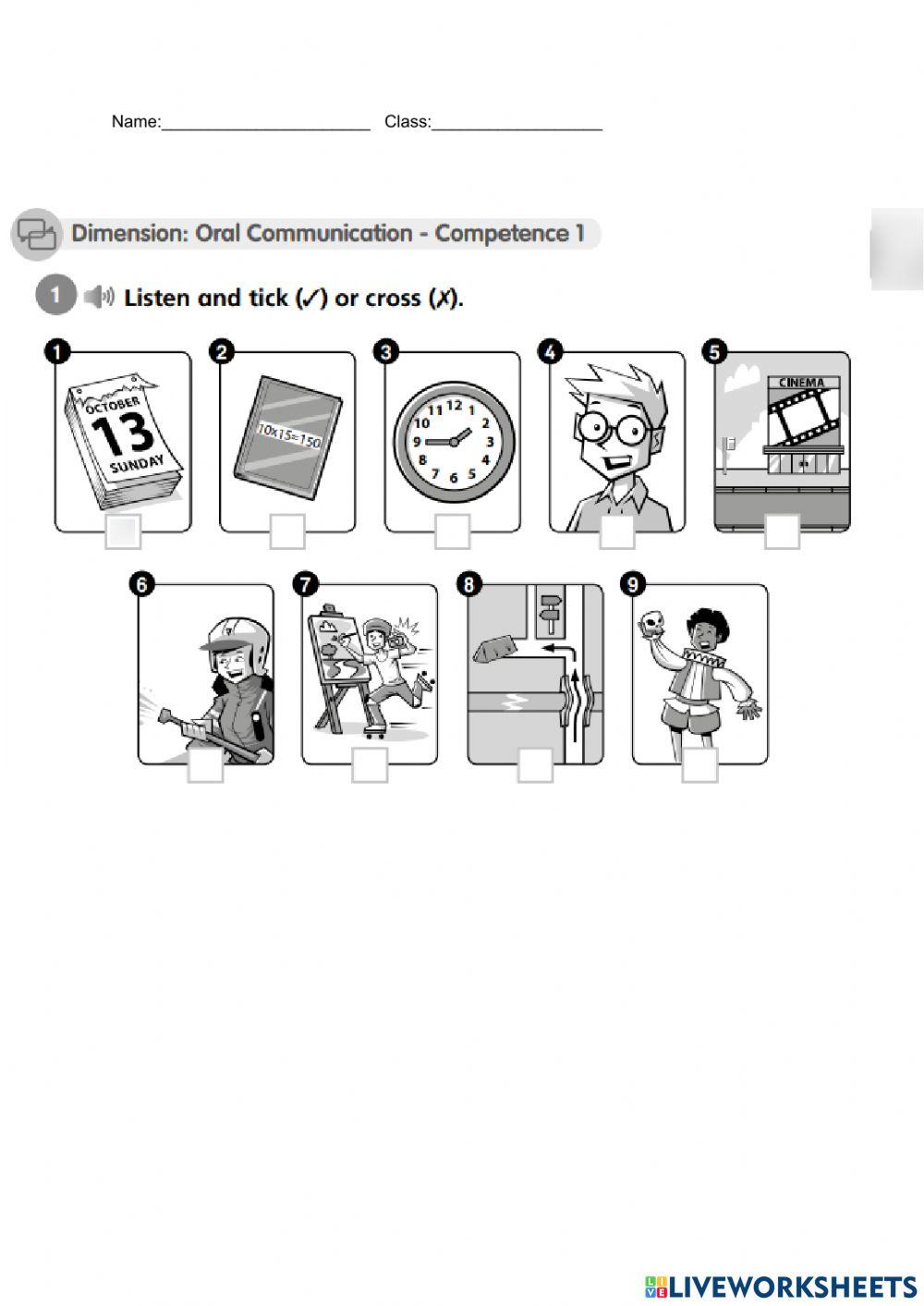 Key competence grade 4 :listening | mpcasal | Live