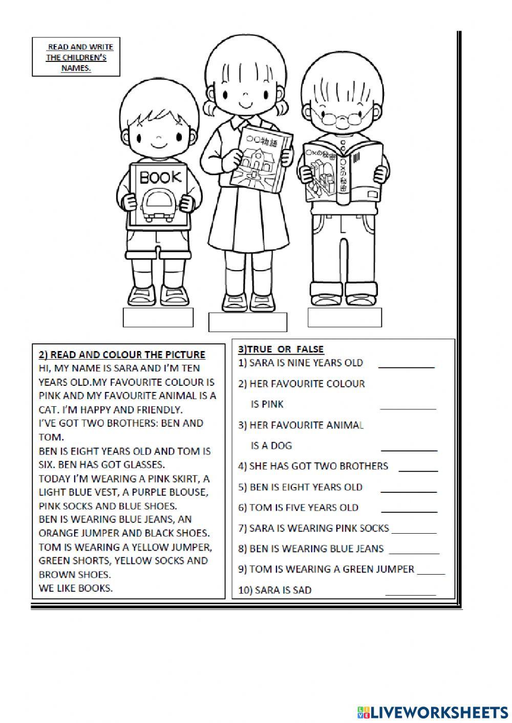 Verifica Inglese | Live Worksheets