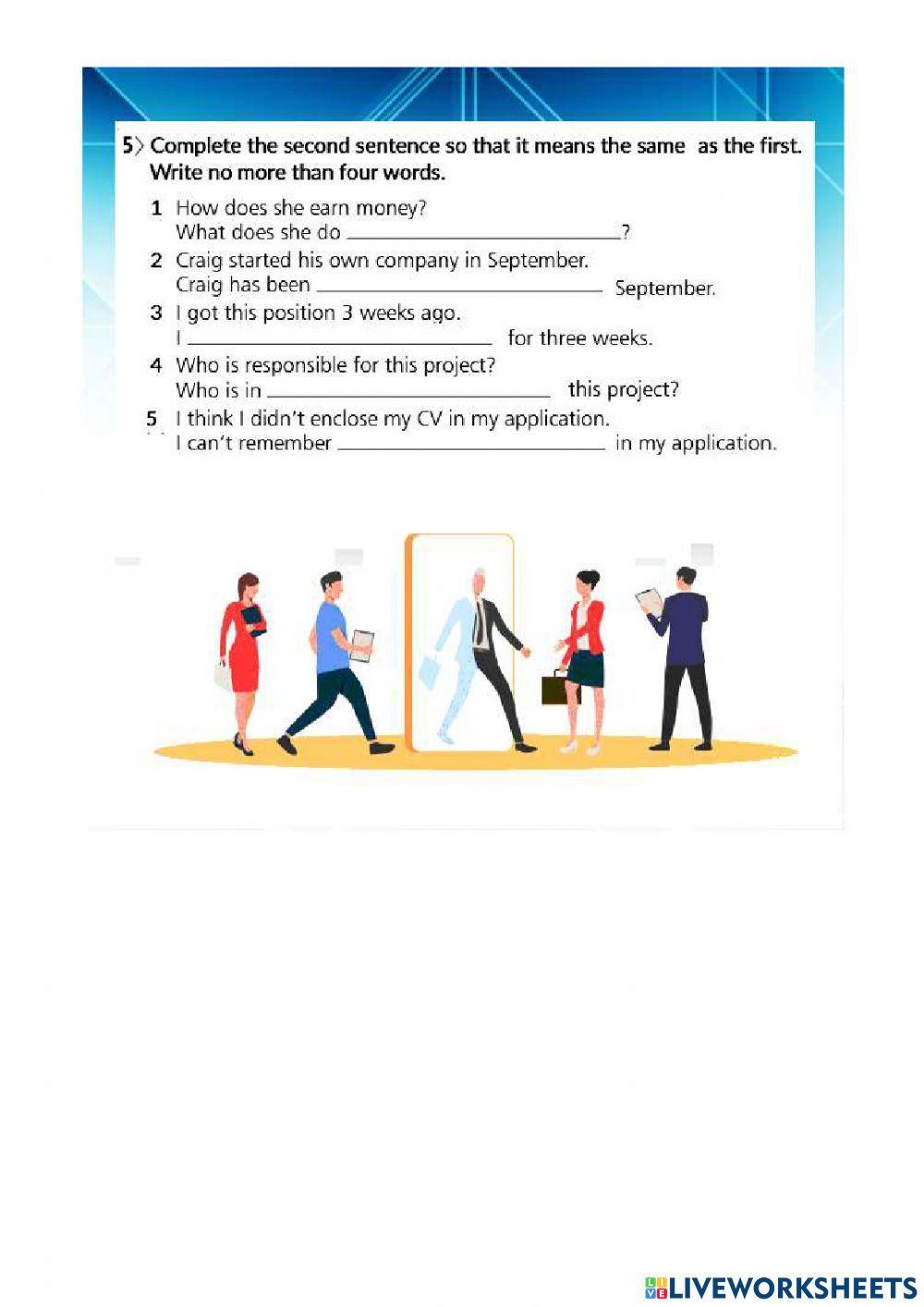 English in use … | Free Interactive Worksheets | 1046657