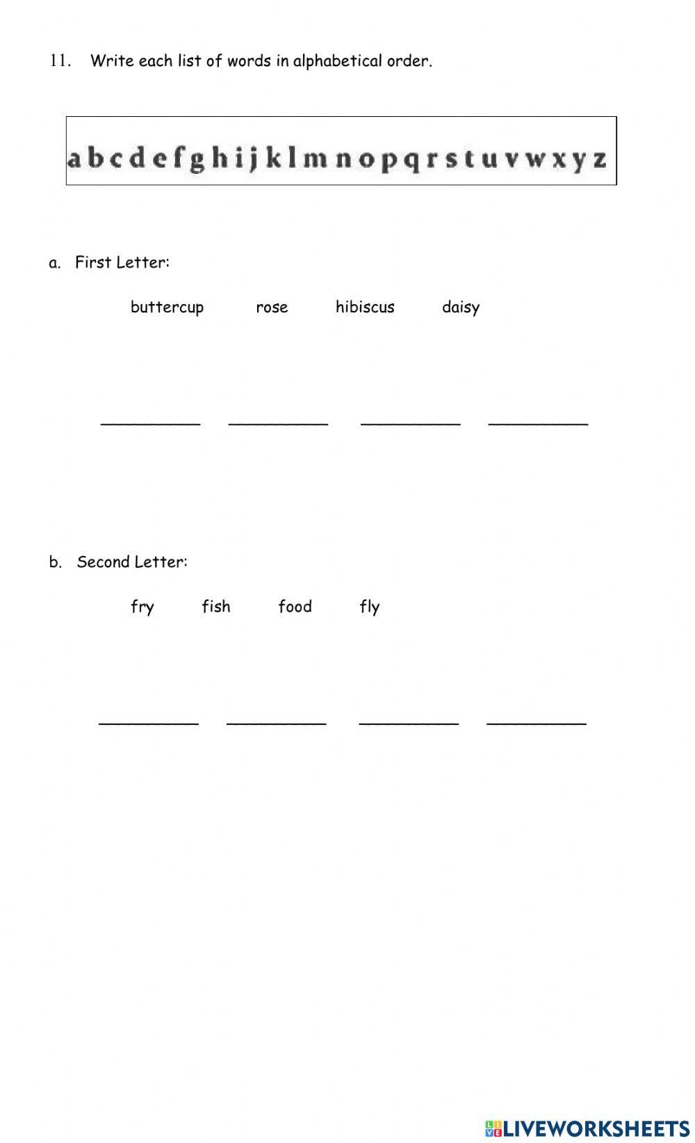 Infant 2 Gramma… | Free Interactive Worksheets | 5039247