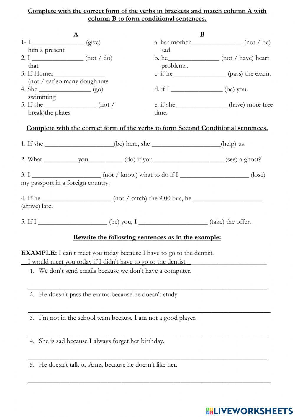 1046919 | Second conditional | akkassha | LiveWorksheets