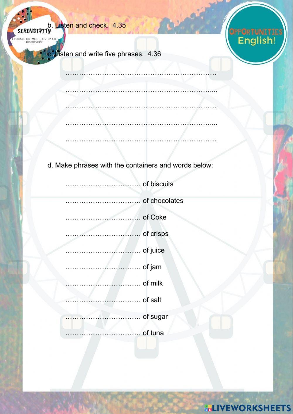 Unit 9B, elementary worksheet | Live Worksheets
