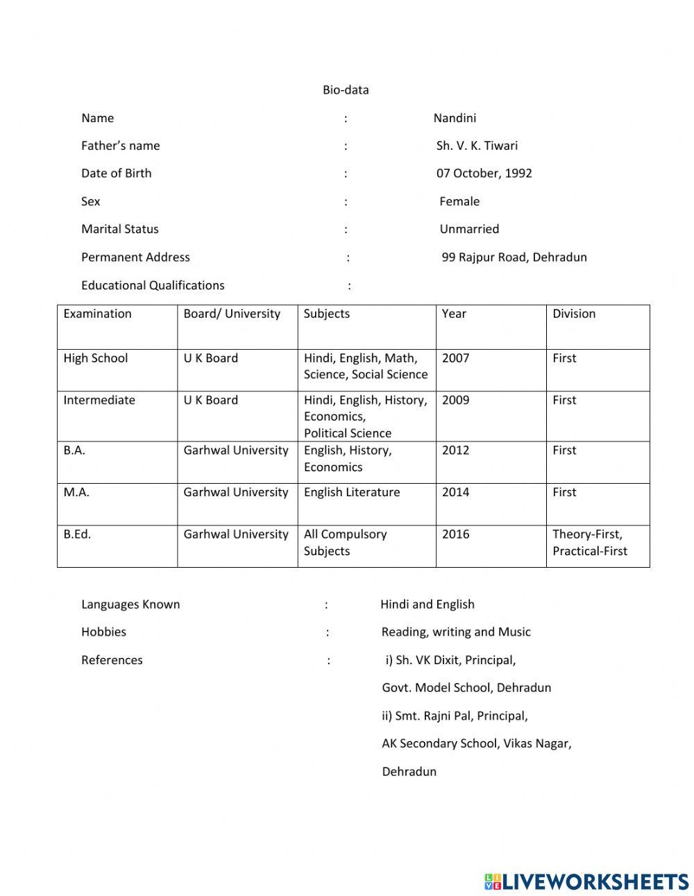Letter Writing activity for 12 | Live Worksheets