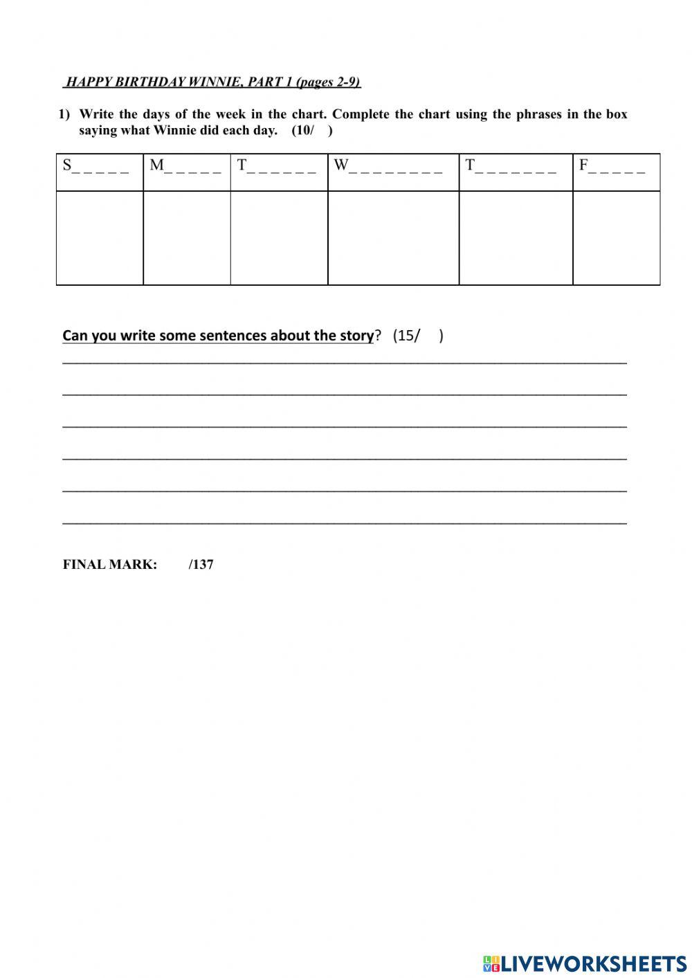 First term test - 4 grade worksheet | Live Worksheets