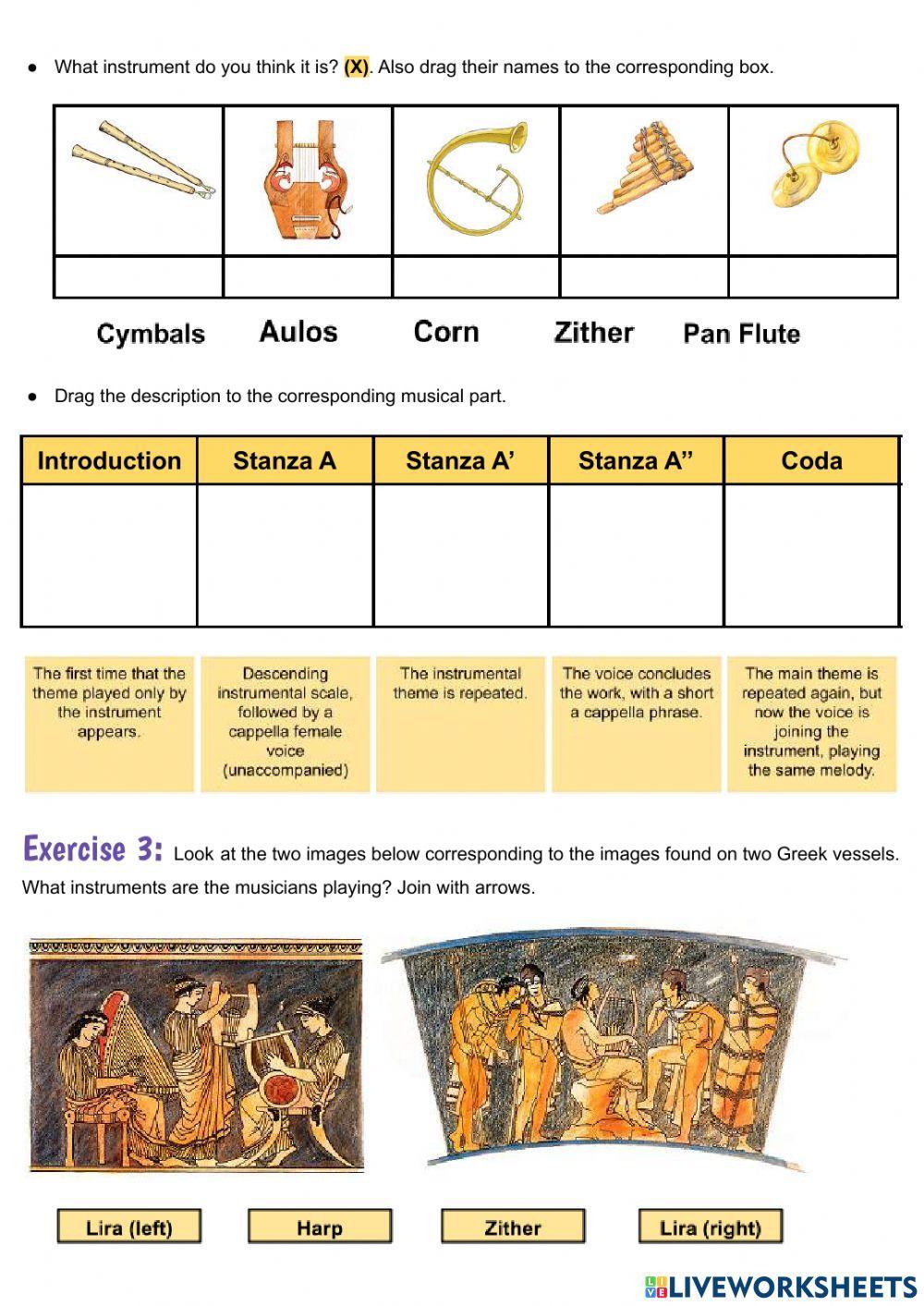 Unit 1 Prehistory and Classical Antiquity worksheet | Live Worksheets