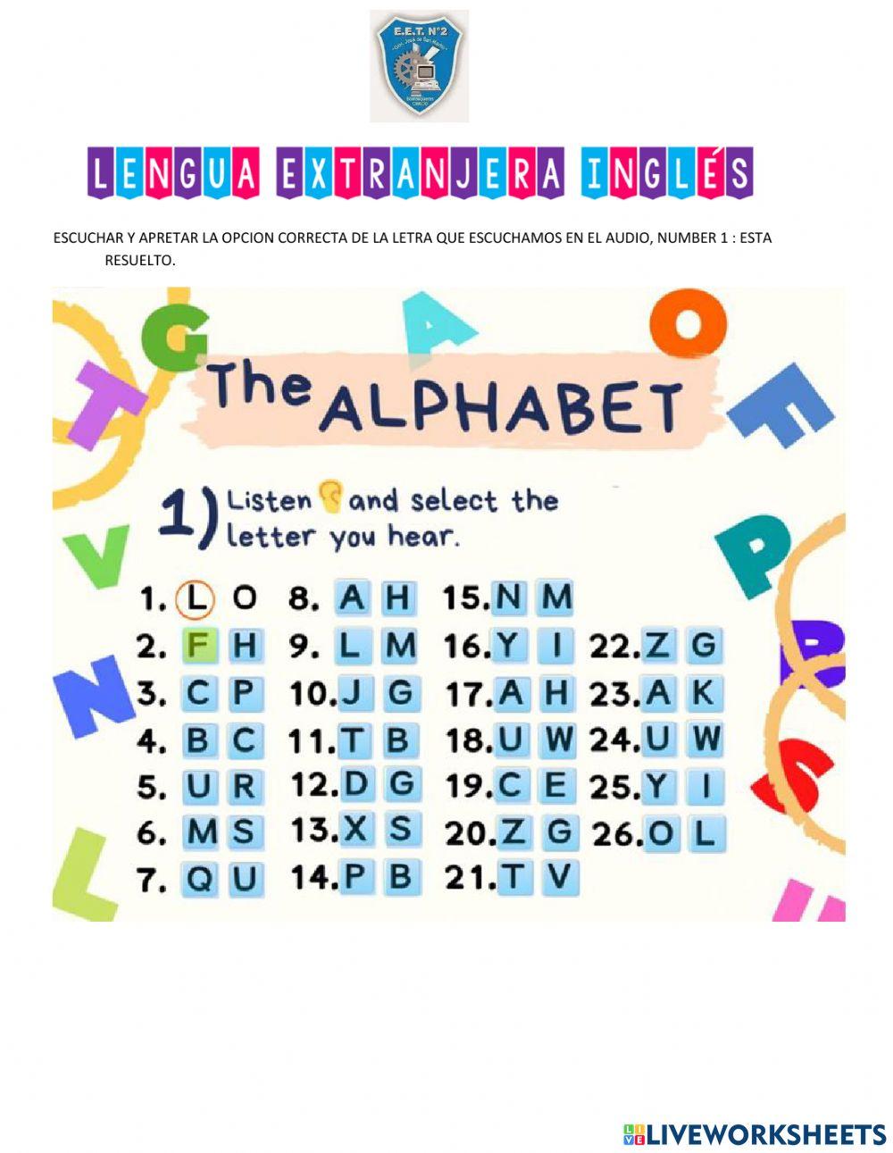 THE ABC online exercise for | Live Worksheets