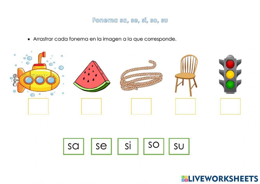 Fonema S Interactive Activity For Preparatoria Live Worksheets