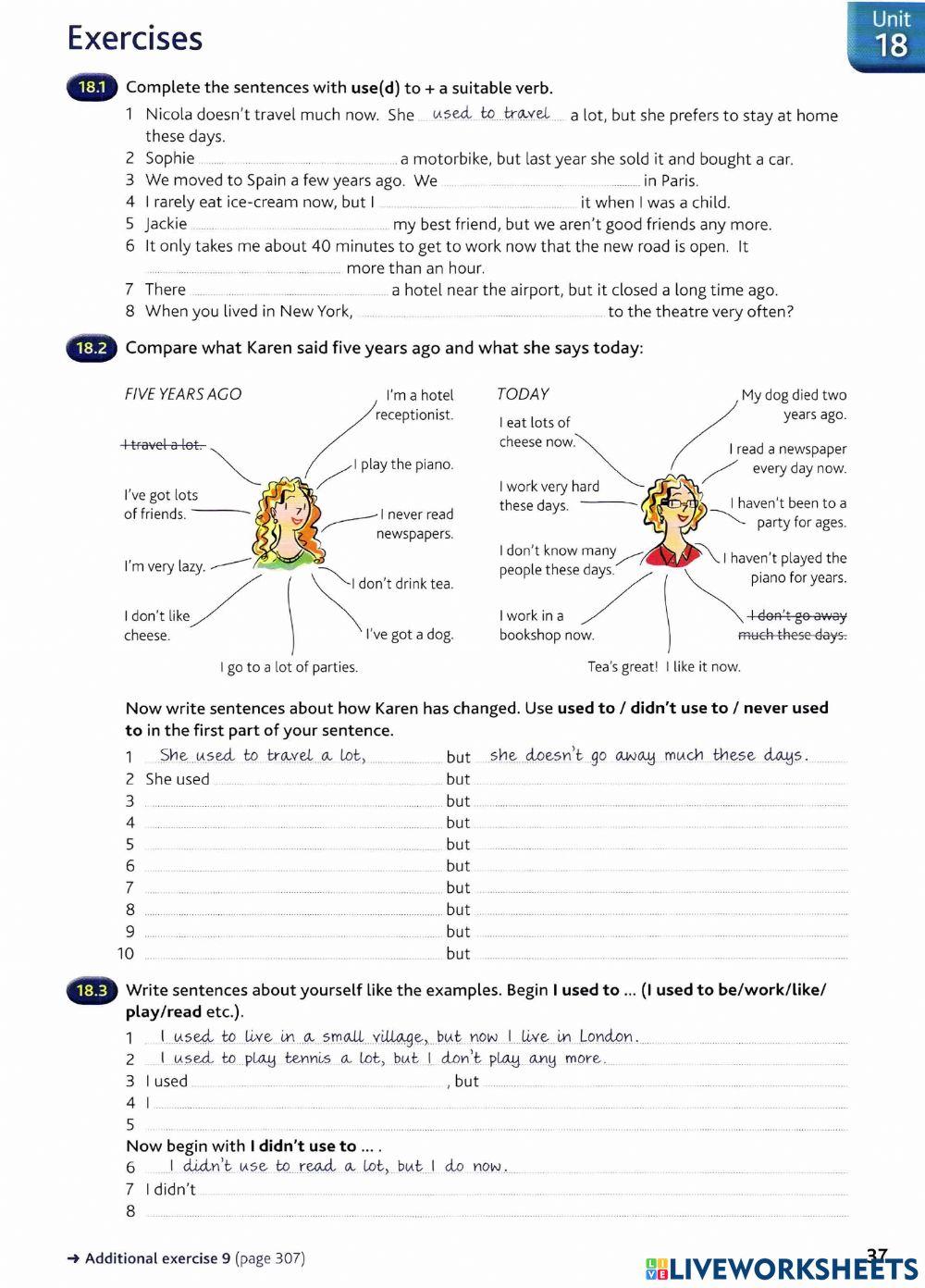 Used to online activity for Decimo | Live Worksheets