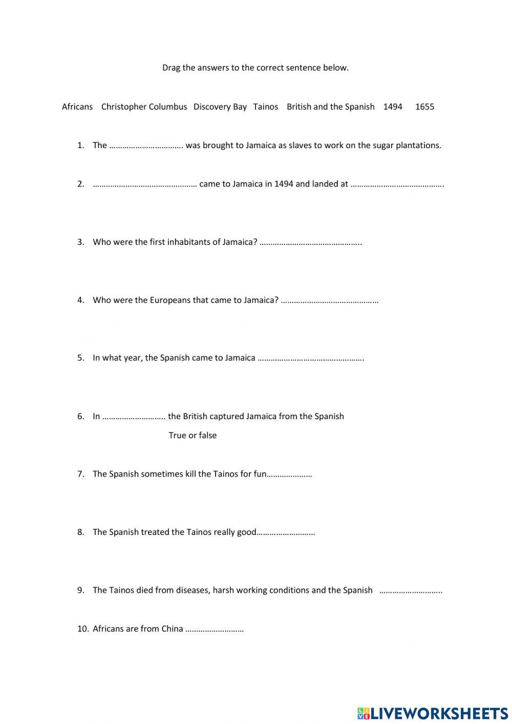 Our common heritage-Social Studies online exercise for | Live Worksheets
