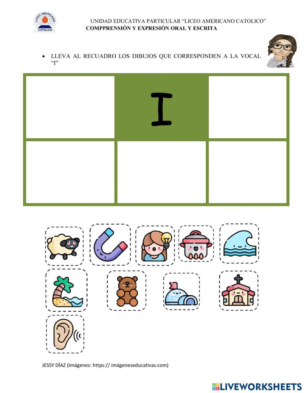 Vocal I i worksheet | Live Worksheets