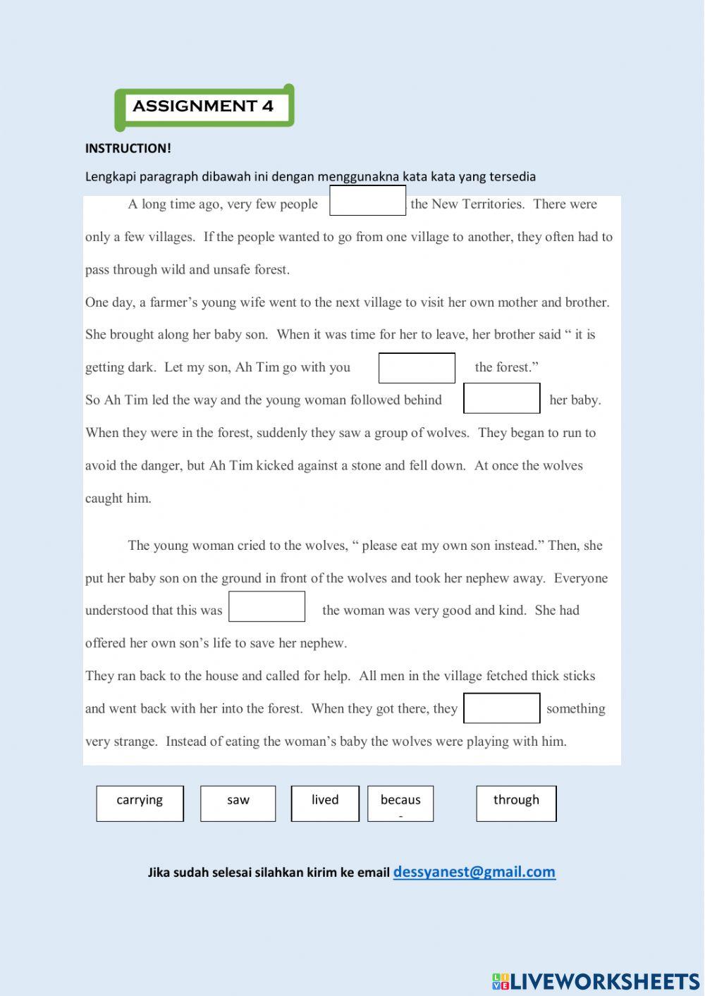 LKPD Narrative … | Free Interactive Worksheets | 973545