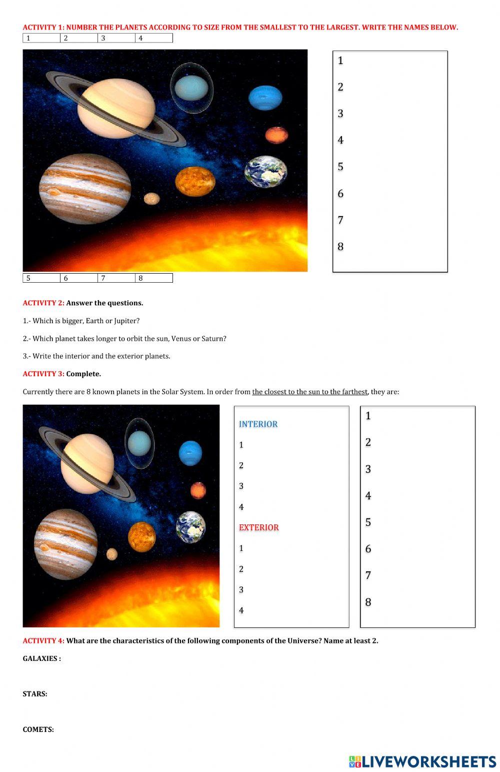 SCIENCE WORKSHOP (week 36) worksheet | Live Worksheets