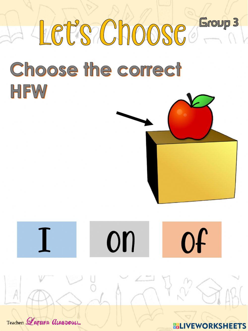 HFW online exercise for | Live Worksheets