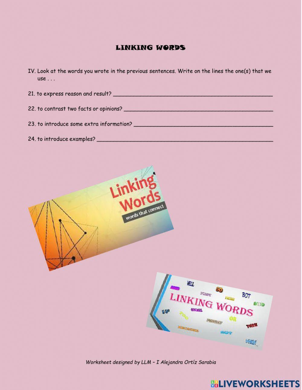 974437 | Linking words | Alejandra Ortíz