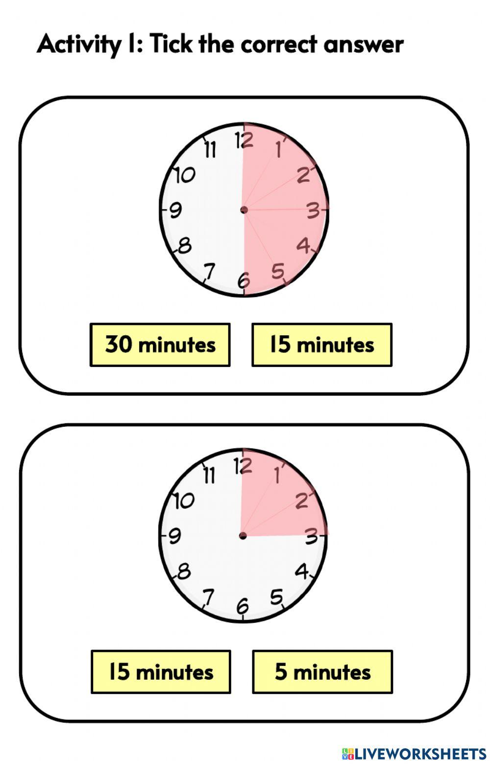 Duration of Time | Free Interactive Worksheets | 974600