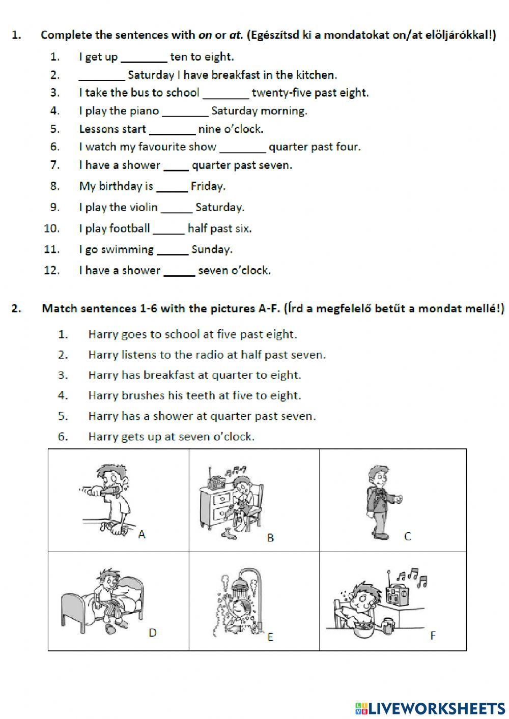 Present simple online exercise for Grade 5 | Live Worksheets