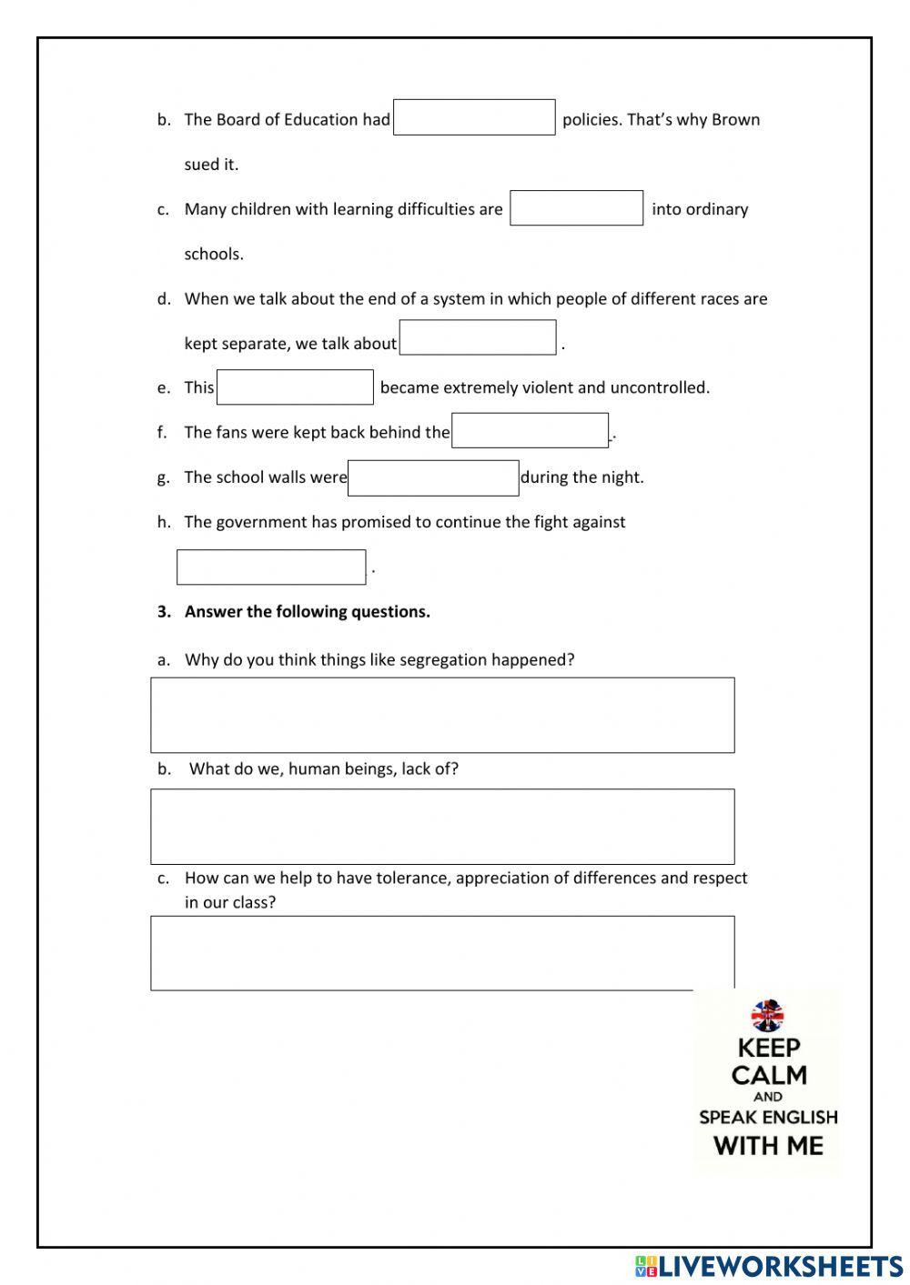 TP 8: Ruby Bridges Vocabulary | Luciana Travaini | Live