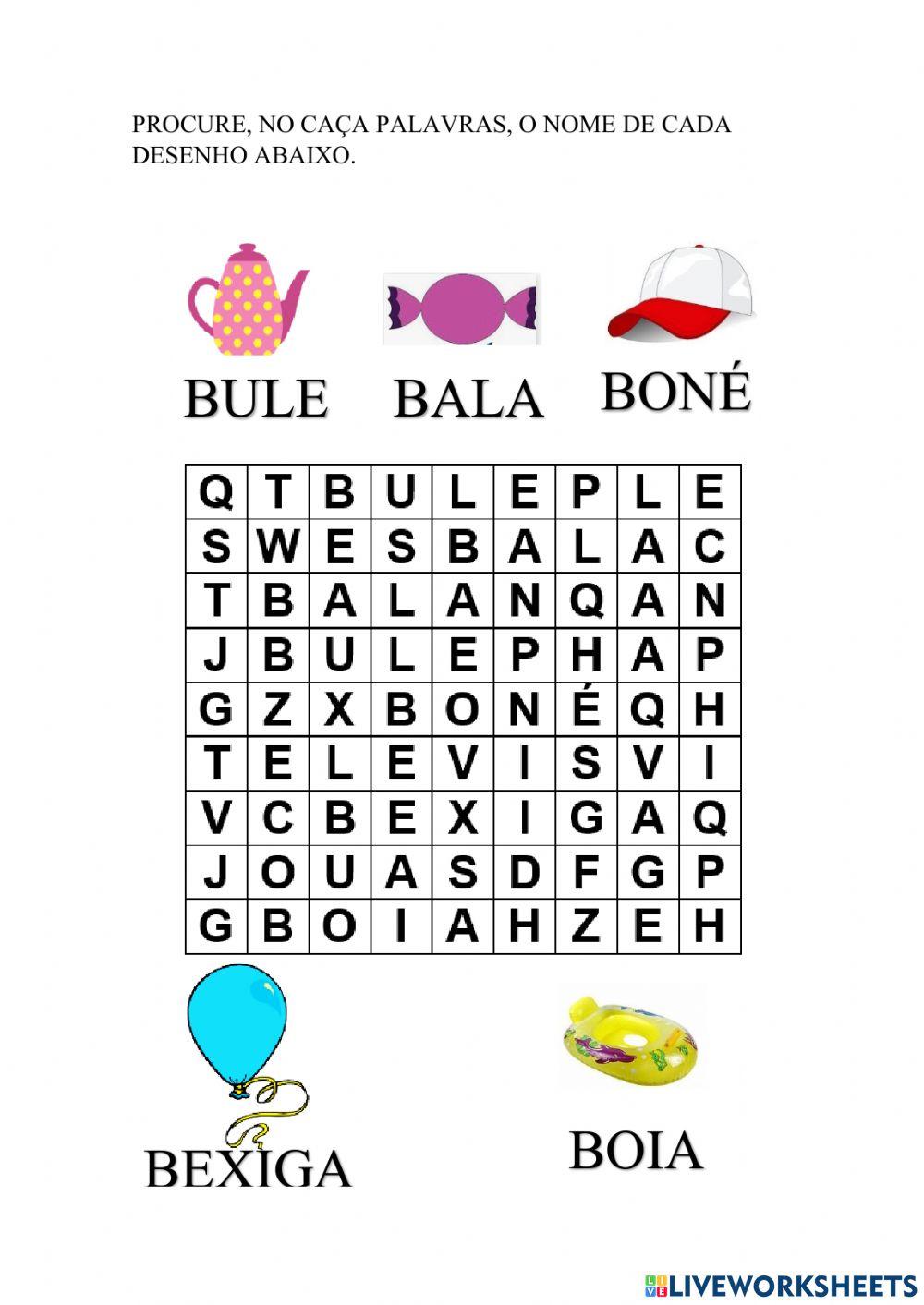 Letra b worksheet for Fundamental | Live Worksheets