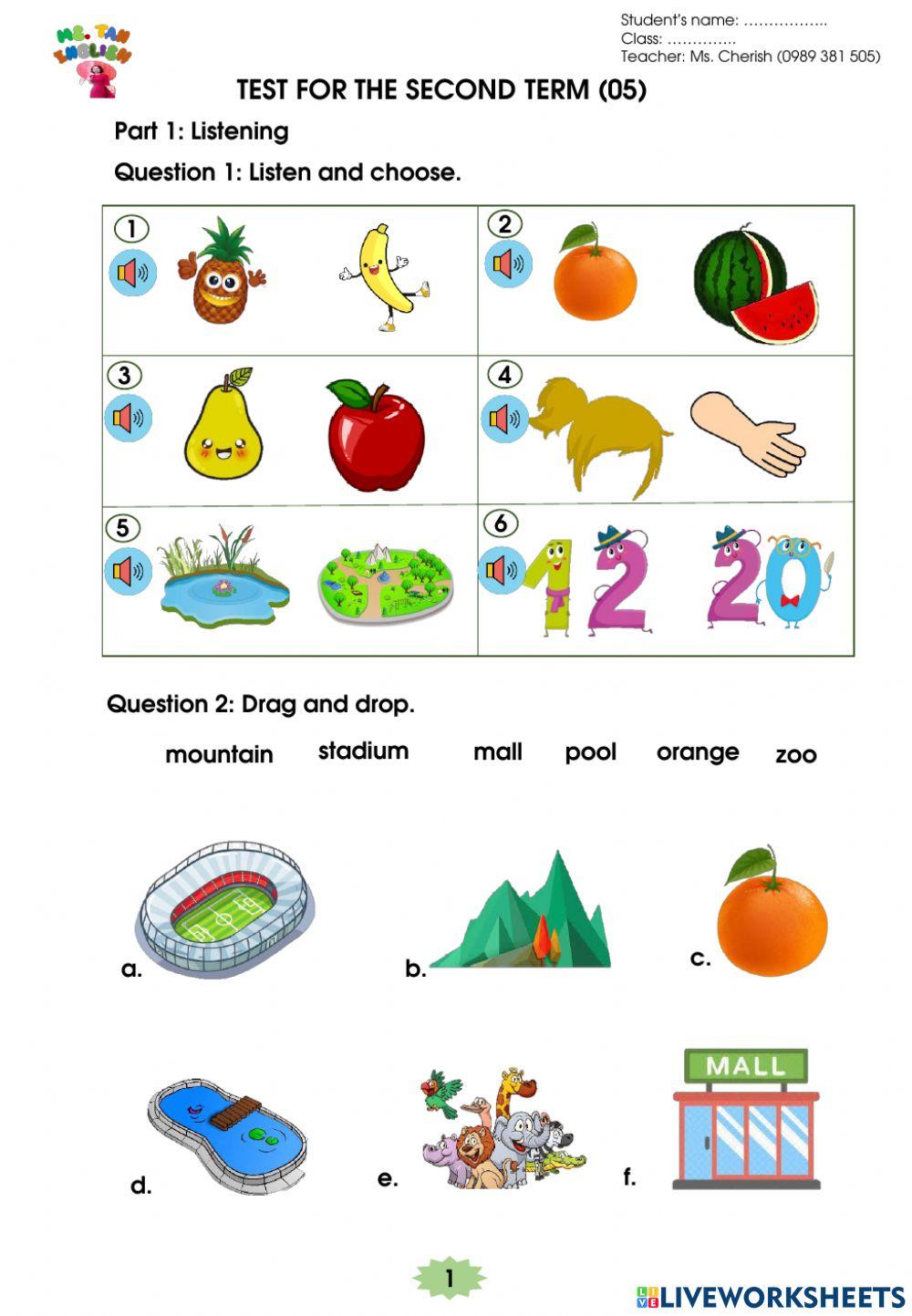 Review for test g2 - nextmove 2 worksheet | Live Worksheets