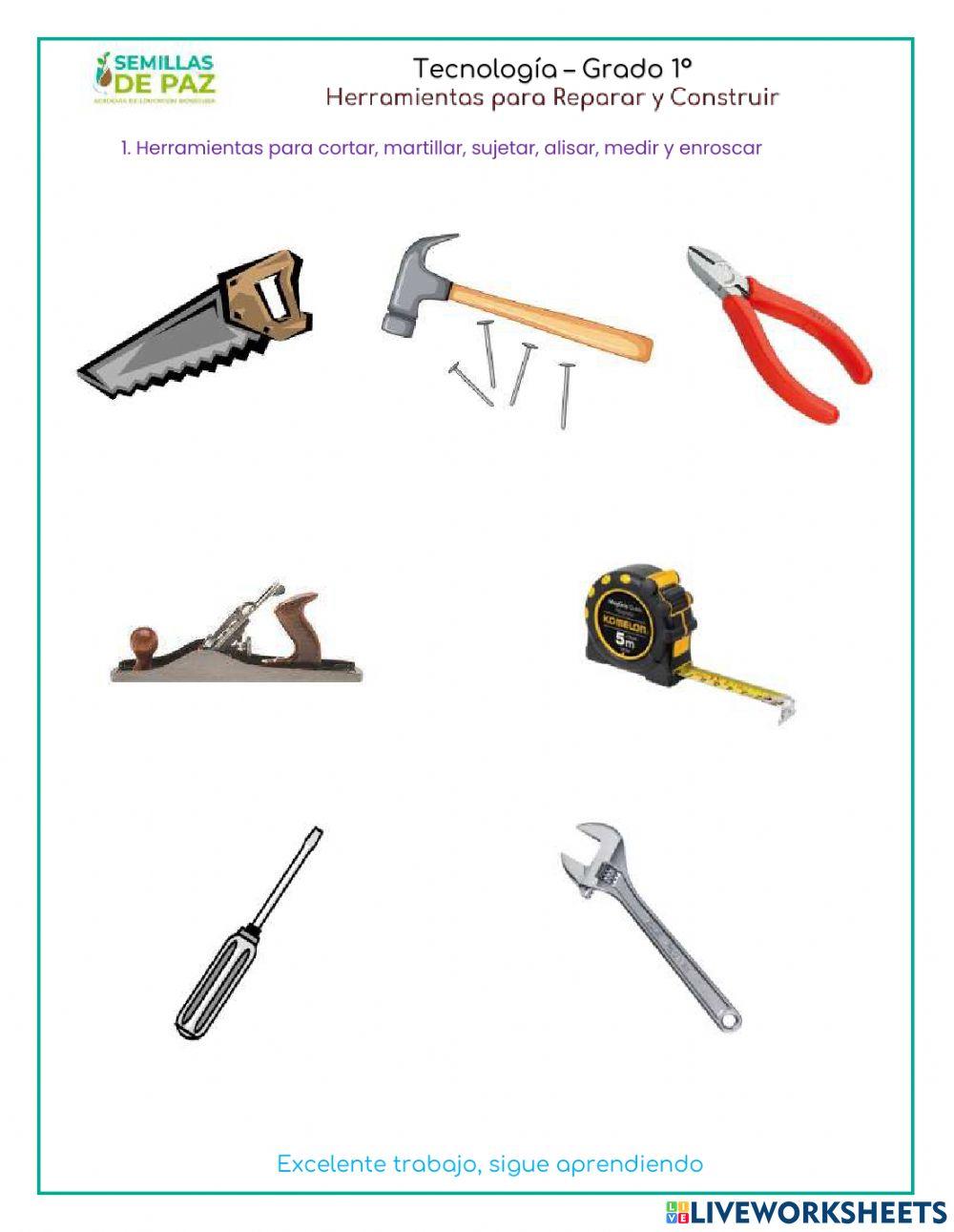 Herramientas pa… | Free Interactive Worksheets | 977763