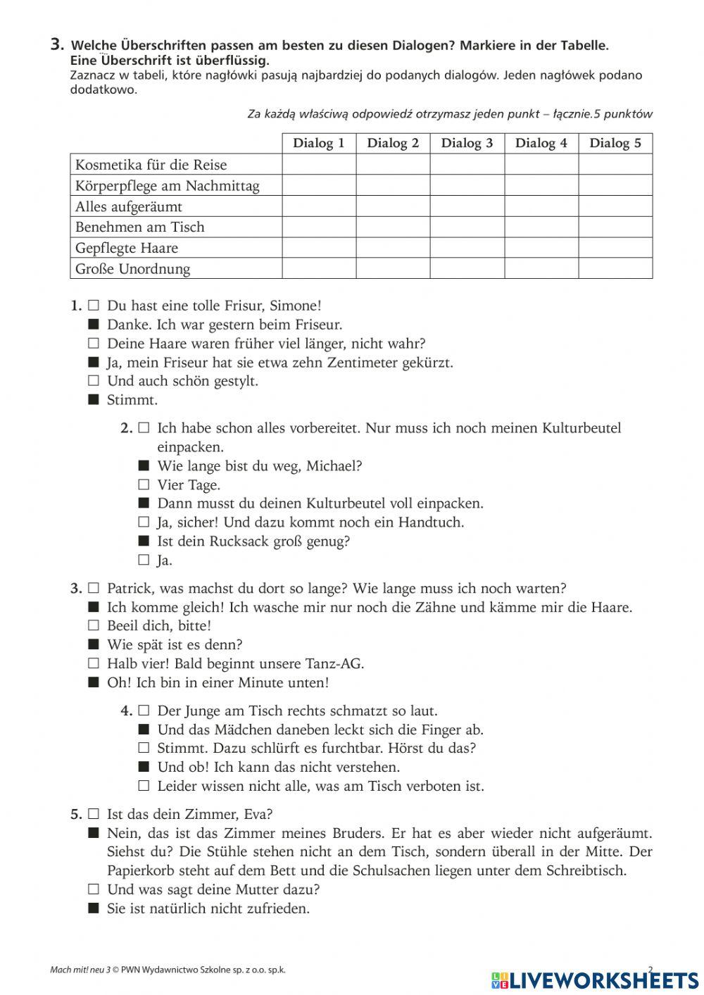 Ordnung muss se… | Free Interactive Worksheets | 5000657
