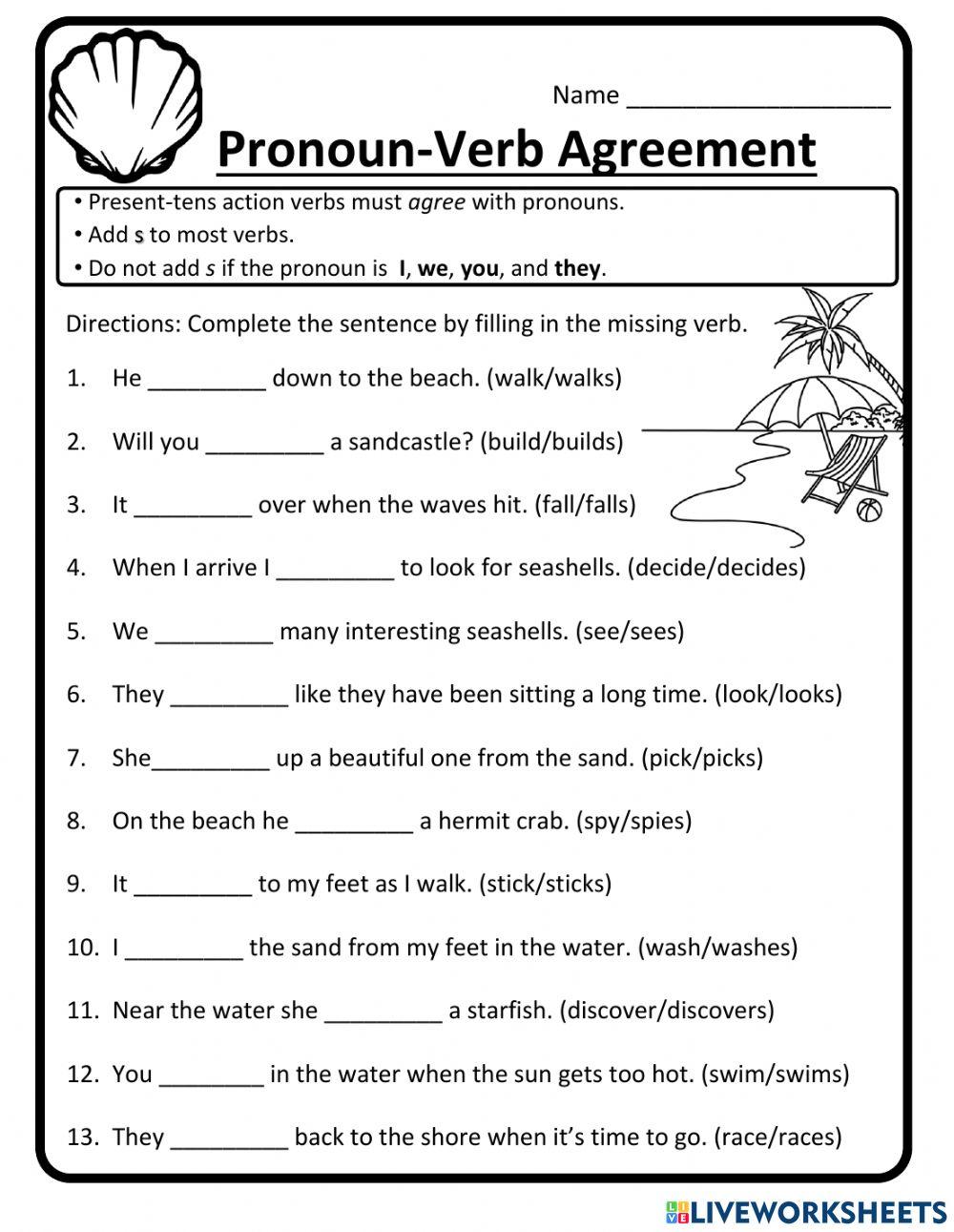Pronoun Agreement 6577062 | mrs_stewart | Live