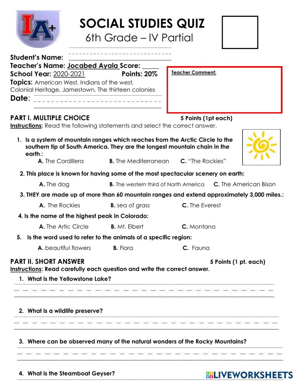 Social Studies 6th Grade Worksheet Live Worksheets social-studies-6th-grade-worksheet-live-worksheets