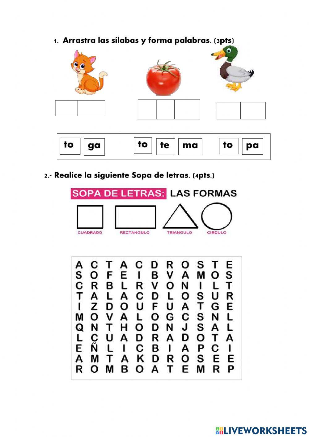 Refuerzo De Lengua Online Worksheet Live Worksheets 