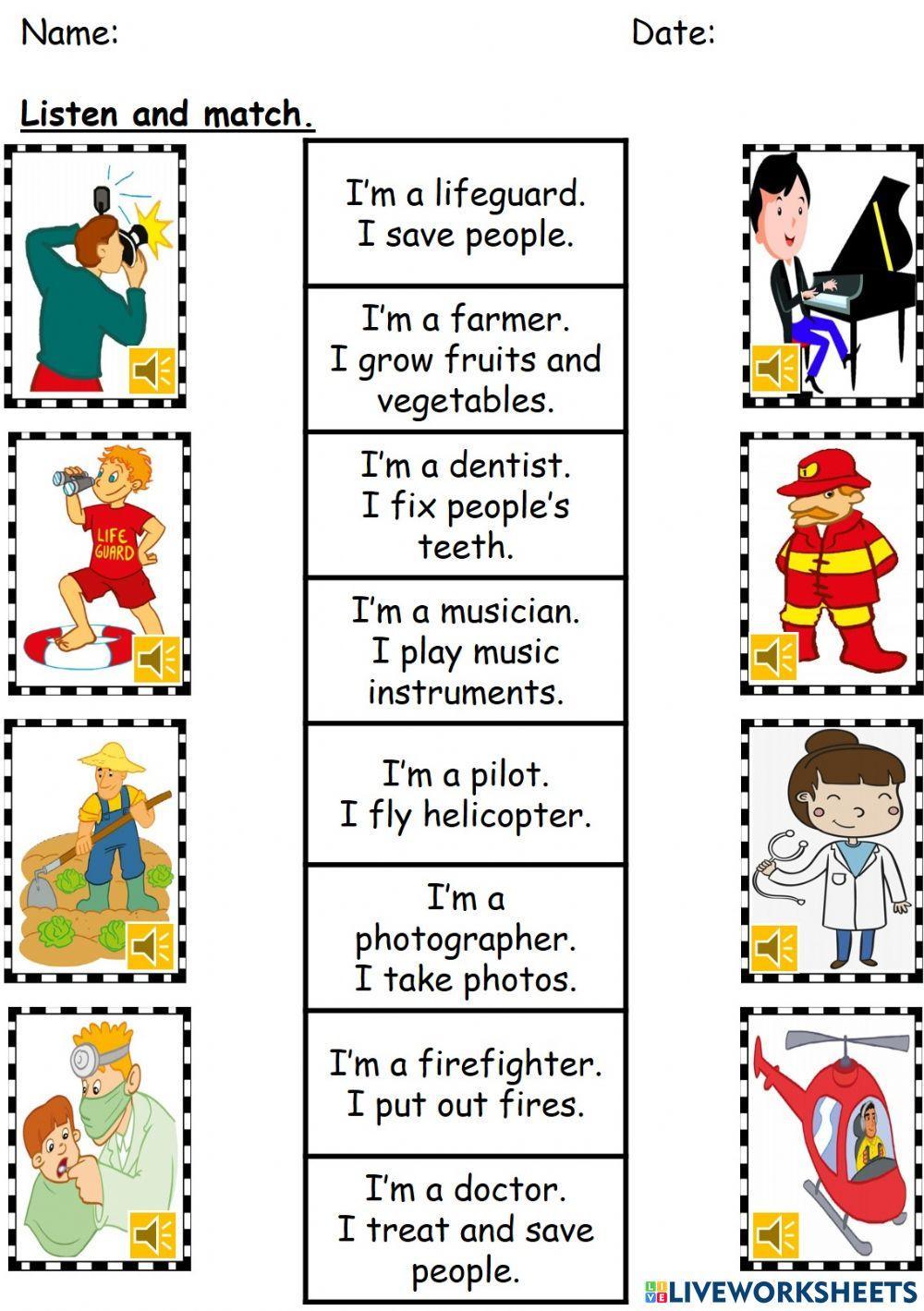 People at work | Free Interactive Worksheets | 980274