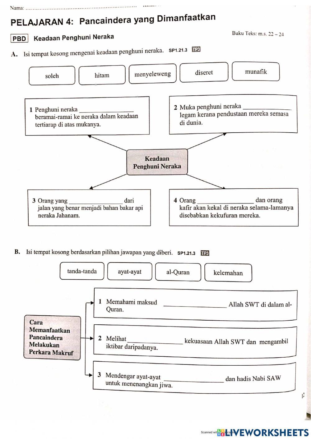 Pancaindera yan… | Free Interactive Worksheets | 980284