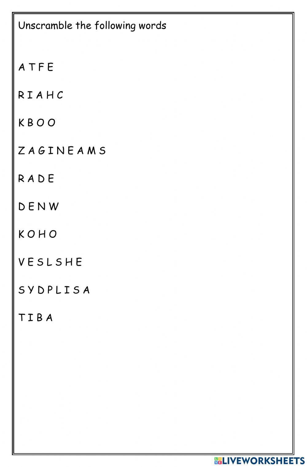 In the library online activity | Live Worksheets