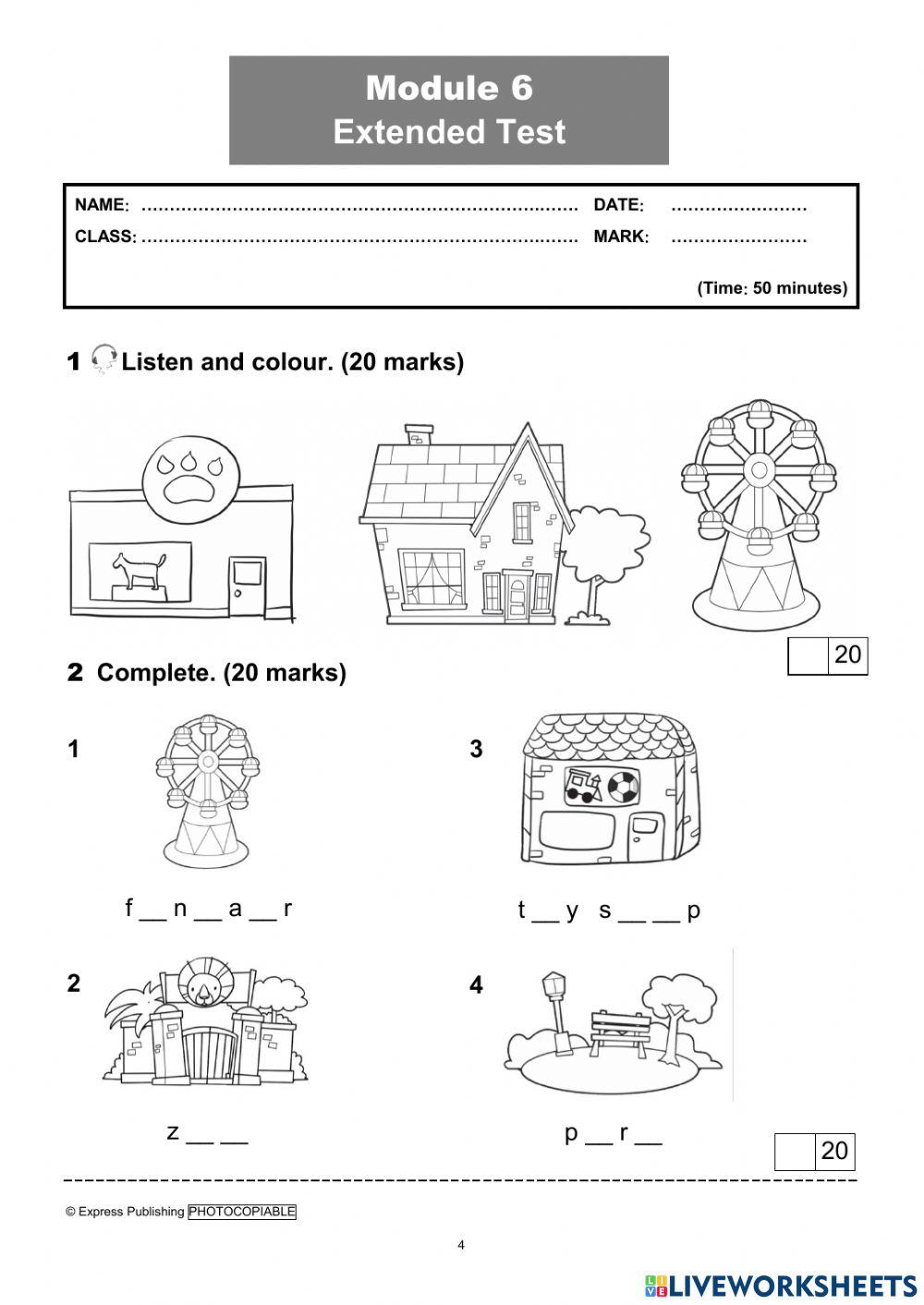 I Wonder 1 Modu… | Free Interactive Worksheets | 6578713